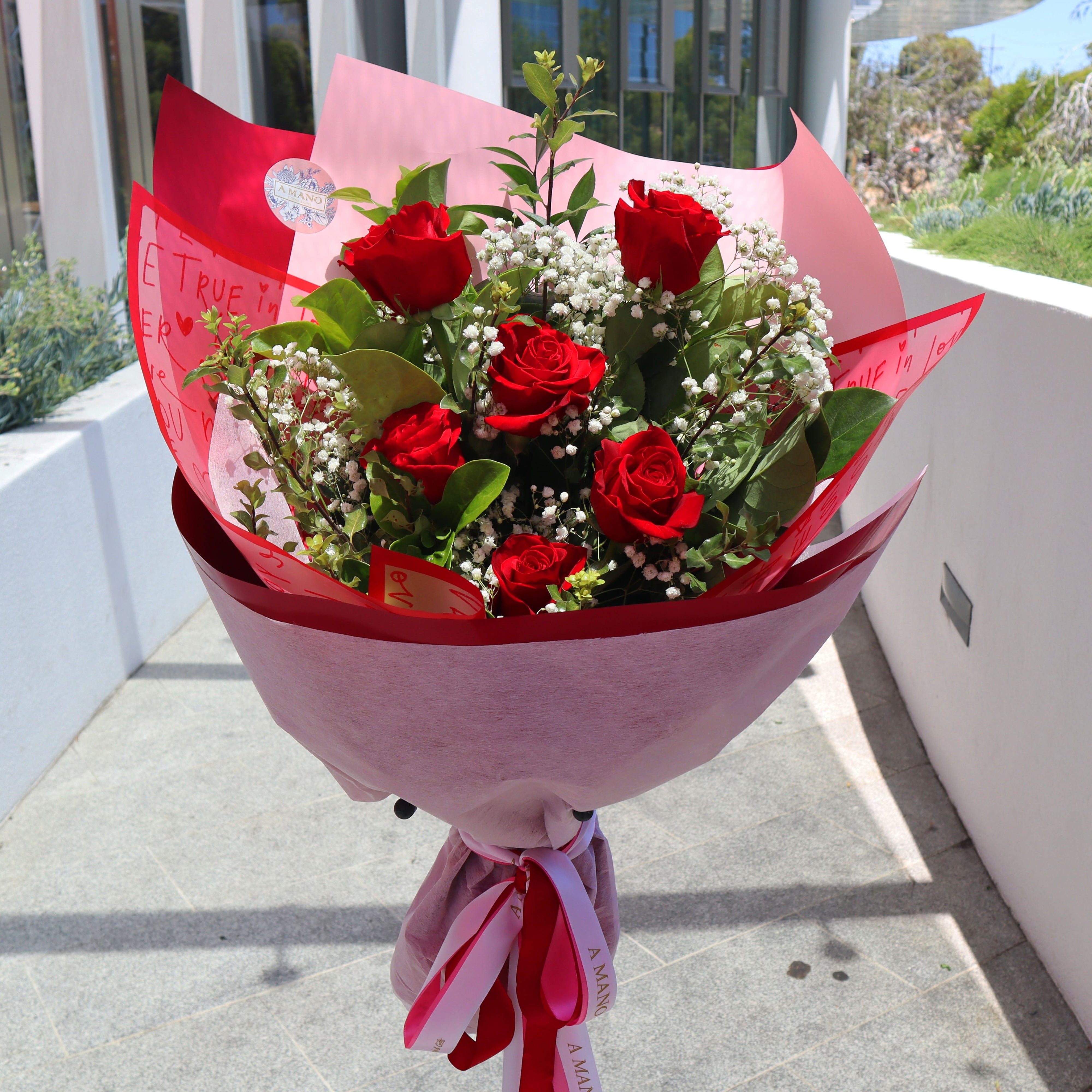 Valentine's Grand Romance - Bold Valentine's Roses Perth | A Mano Florals